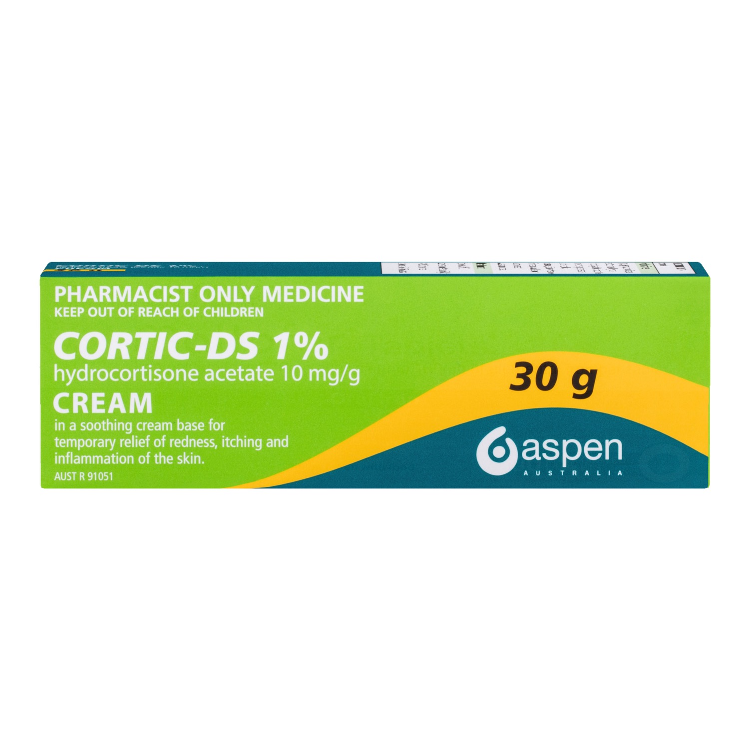 Buy Cortic DS Cream 1% 30g - Hydrocortisone (S3) Online at Chemist ...
