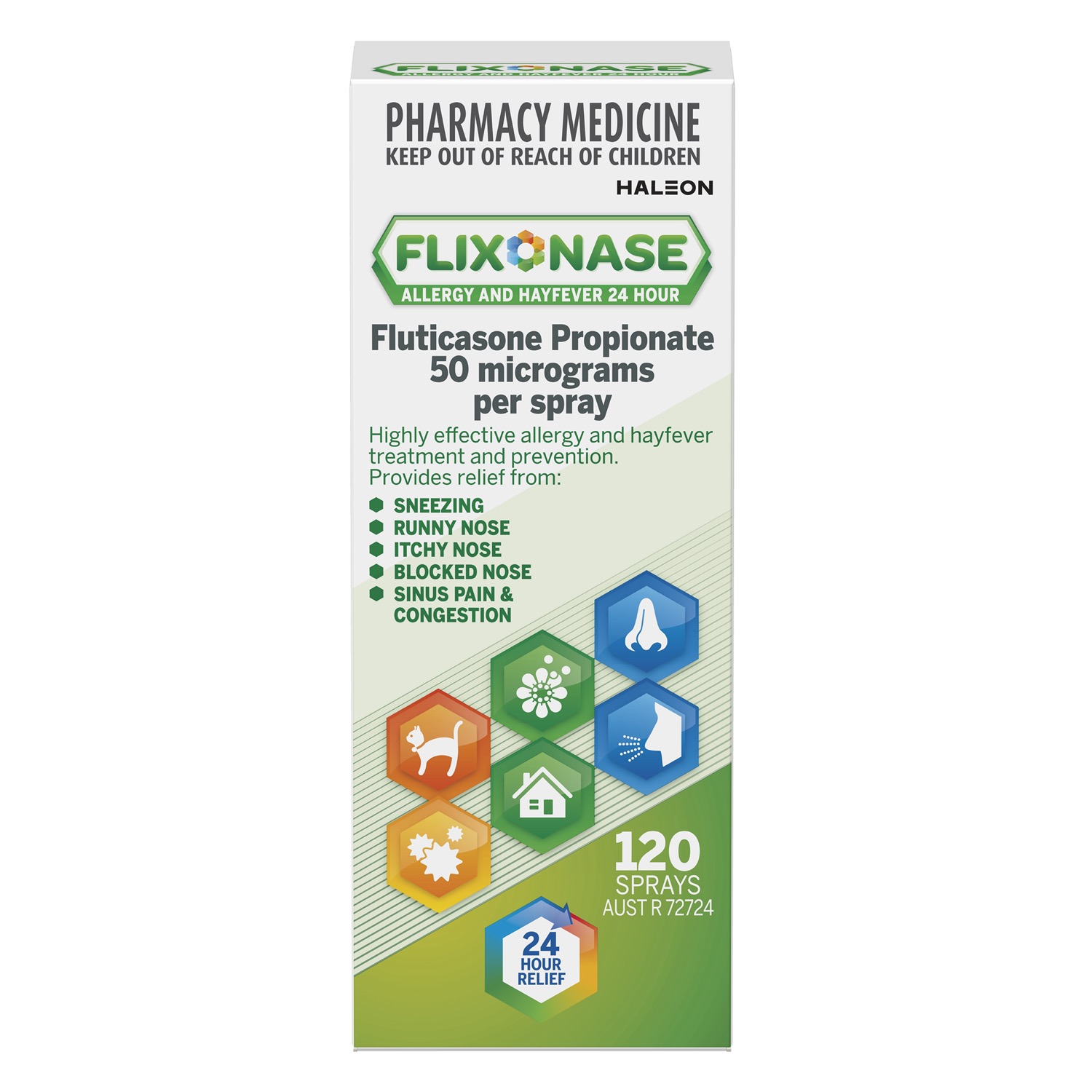 Buy Flixonase Allergy 24 Hour Nasal Spray 120 Doses Online at Chemist ...