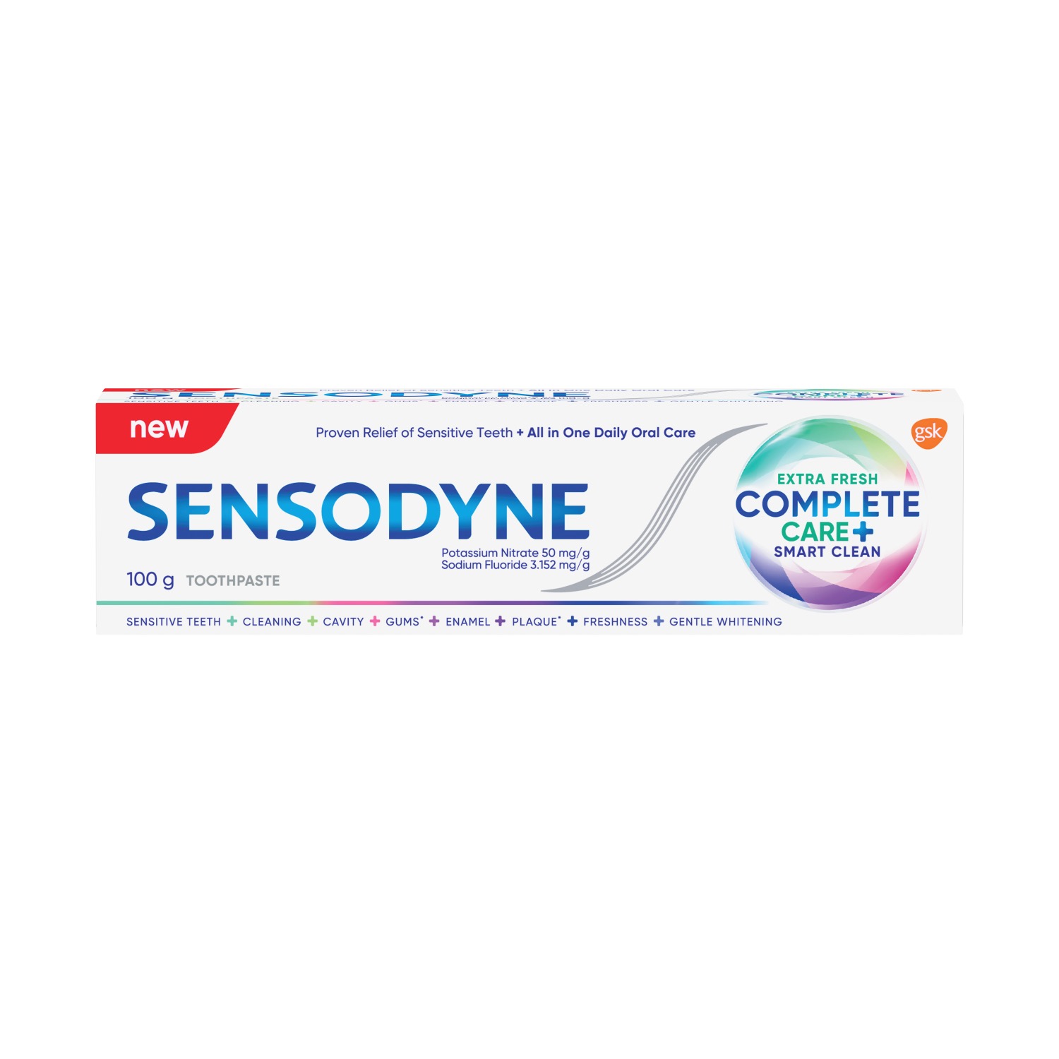 Buy Sensodyne Toothpaste Complete Care + Smart Clean Extra Fresh 100g ...