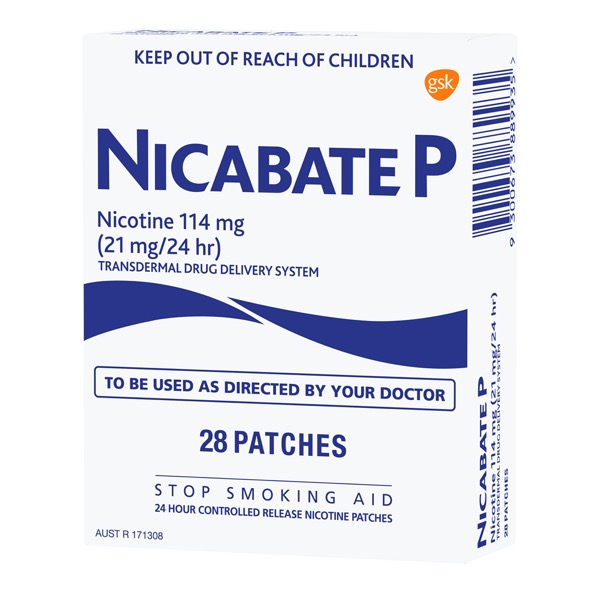 Buy Nicabate P Patch Quit Smoking 21mg 28 Patches Online at Chemist ...