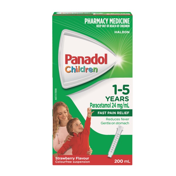 Buy Panadol Children 1-5 Years Suspension Fever & Pain Relief ...
