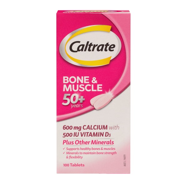 Buy Caltrate Bone & Muscle 50+ 100 Tablets Online at Chemist Warehouse®