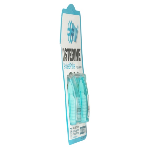 Buy Listerine Pocketpaks Oral Care Strips Cool Mint Value Pack 72 ...