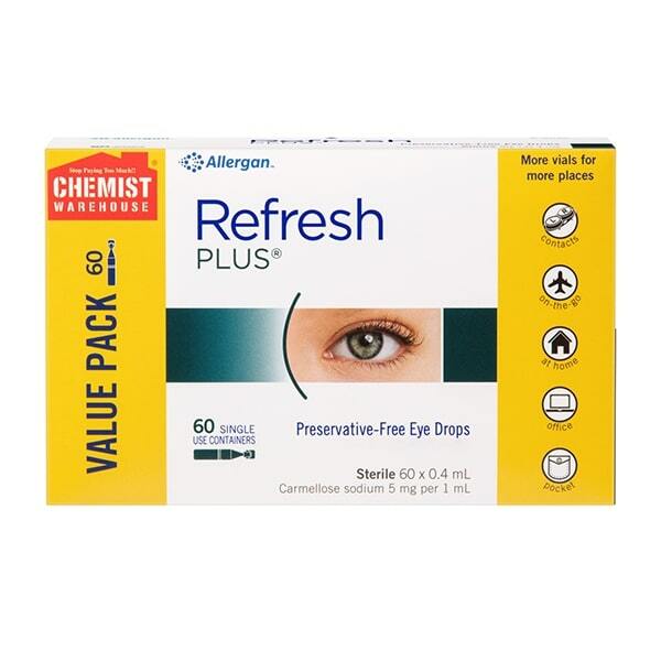 Buy Refresh Plus Eye Drop 0.4ml 60 Vials Exclusive Pack Online at ...