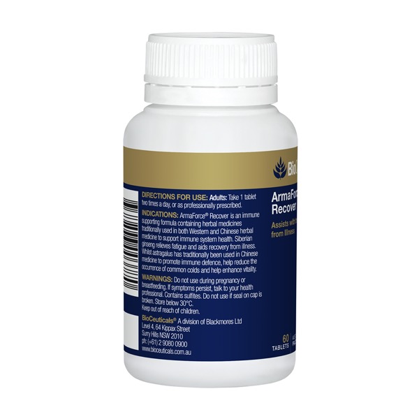 Buy Bioceuticals ArmaForce Recover 60 Tablets Online at Chemist Warehouse®