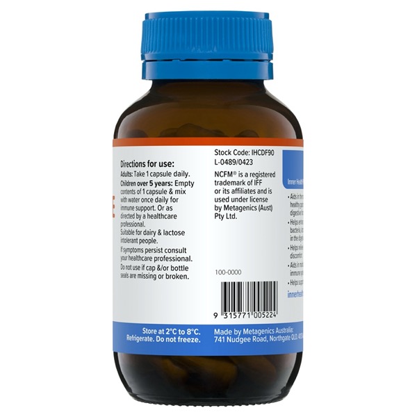 Buy Inner Health Plus Dairy Free Probiotic 90 Capsules Fridge Line ...