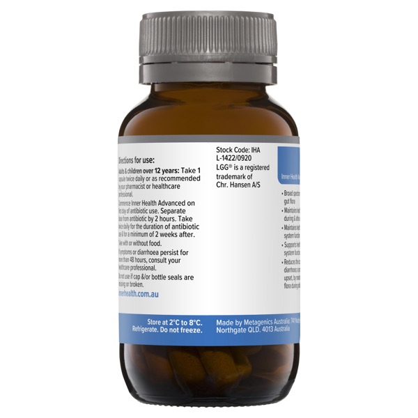 Buy Inner Health Advanced 40 Probiotic Capsules Fridge Line Online at ...