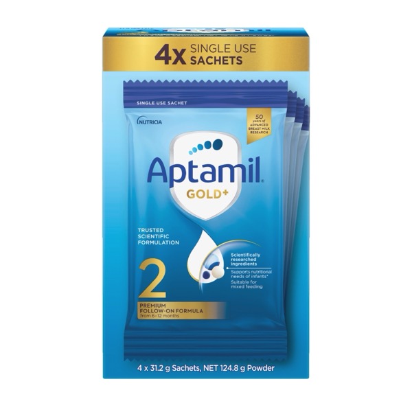 Buy Aptamil Gold+ 2 Baby Follow-On Formula Powder Sachets From 6-12 ...